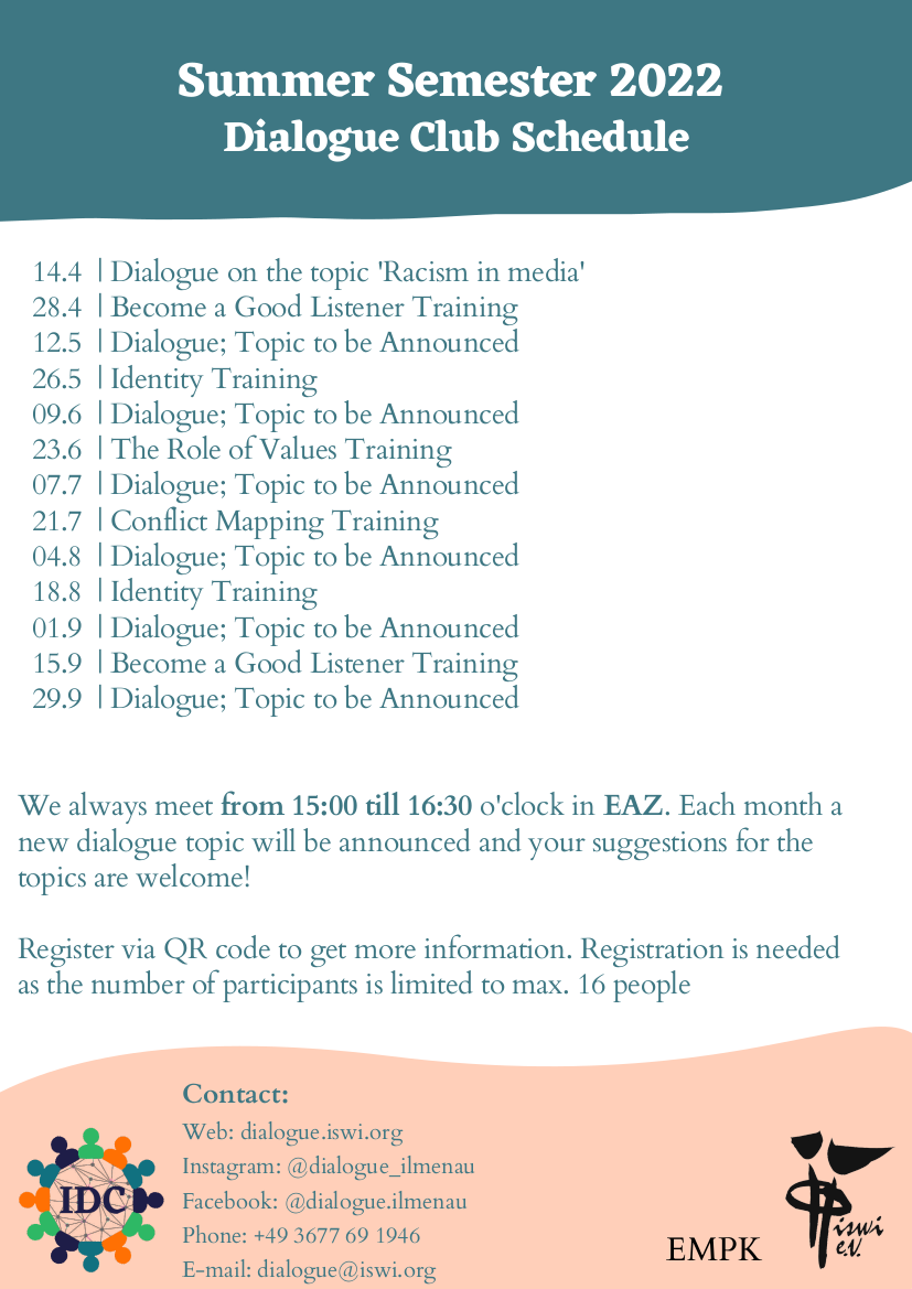 DIALOGUE CLUB – Ilmenau Dialogue Center